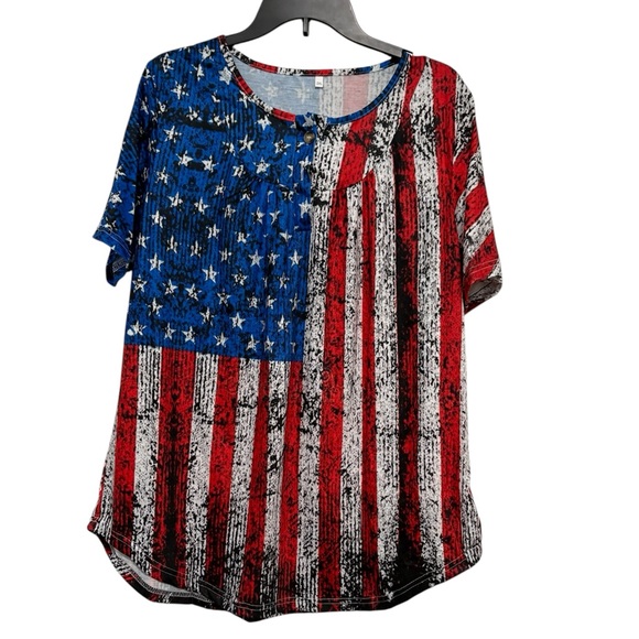 Tops | Nip American Flag Print Tshirt | Poshmark
